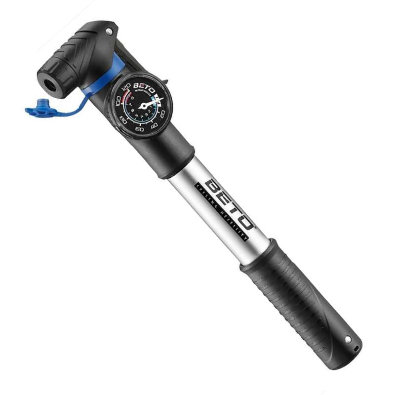 Beto Two Way Alloy Mini Pump with Gauge | Click Cycle
