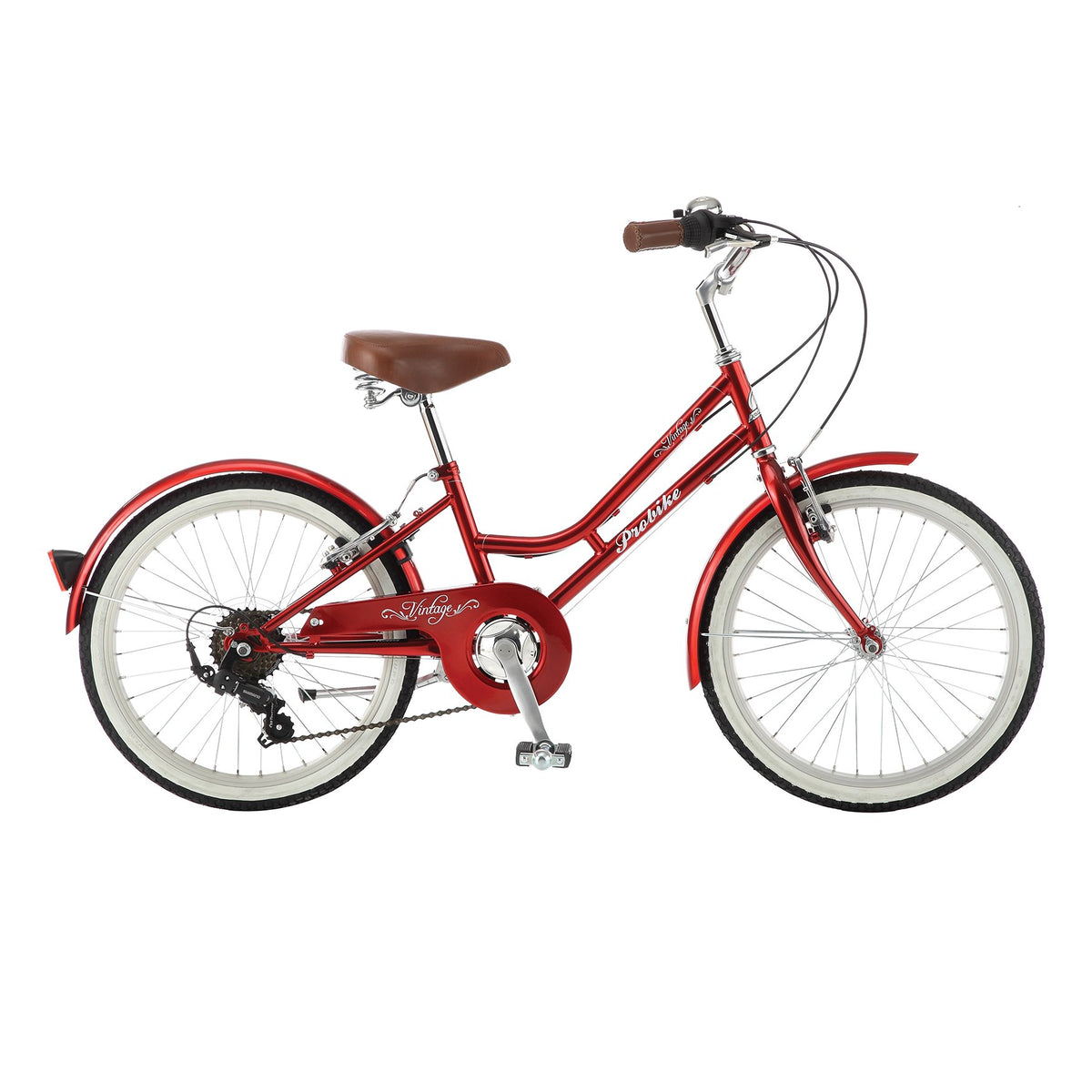 ProBike Vintage 24” Girls Vintage Bike Red | Click Cycle